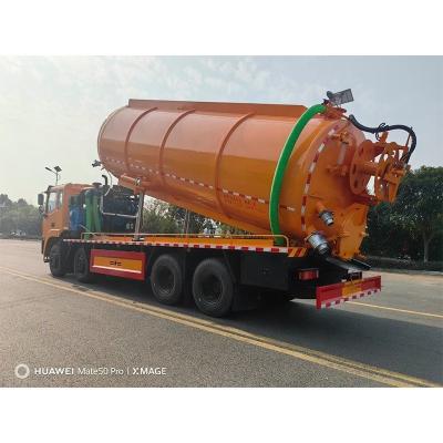 Cina Camion aspiratore per la pulizia delle acque reflue ad alta pressione Dongfeng 10 ruote 15000 litri in vendita