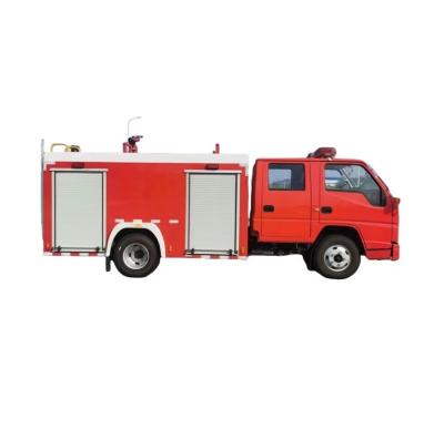 China JMC 2T Mini Small 3.56cbm  Jet Height 40m Water tank Holding 2+3 Men  4X2 Water tank Fire Truck for sale