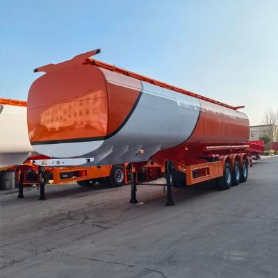 Cina Fabbrica 3 Asse 50CBM Olio Benzina Benzina Diesel Trasporto Cisterna pesante Cisterna a doppia trazione Semi-Camion Ritrainatore Semi-Ritrainatore Cisterna in vendita