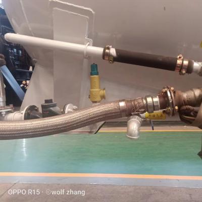 Cina Semirimorchio per trasporto di materiale in polvere a bassa densità, cisterna orizzontale per polveri in vendita