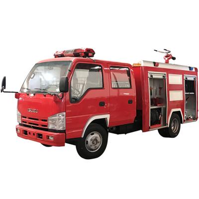 China Cheaper Price NKR ISUZU Mini Fire Truck 3Tons Water Tanker Fire Fighting Truck for Sales for sale