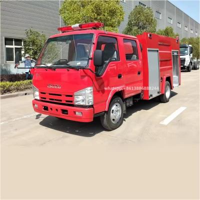 Cina Isuzu Giappone 4X2 Doppia Fila 2000 Litri Autopompa Antincendio 	Mini Autopompa in vendita