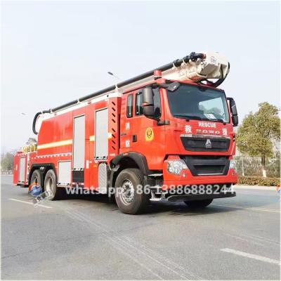 Cina HOWO Sprinkler antincendio Camione Scala Camione antincendio Piattaforma aerea Motore antincendio in vendita