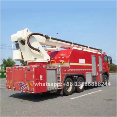 Cina HOWO Sprinkler antincendio Camione Scala Camione antincendio Piattaforma aerea Motore antincendio in vendita