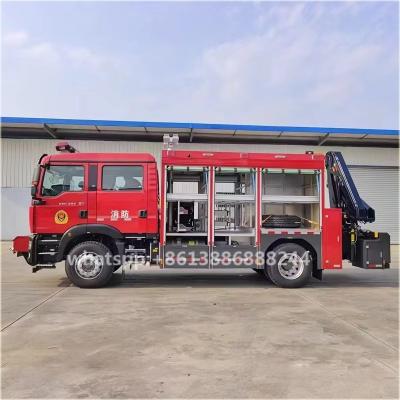 Cina SITRAK 4X2 camion di salvataggio a doppia fila con illuminazione a gru in vendita