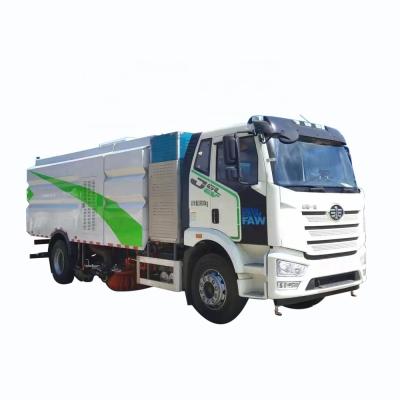 China FAW  11000 Liters New Energy Sprinkling Road Sweeper  Road Cleaning  Lorry for sale
