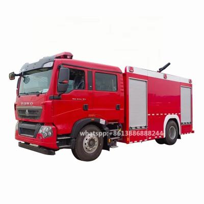 Cina Sinotruk Howo 4X2 Doppia Fila 8000 Litri 	Autopompa Vigili del Fuoco Aeroportuale   Pompa Antincendio   Autobotte in vendita