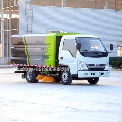 Cina FOTON 3000 litri camion multifunzionale di pulizia stradale camion di spazzatura stradale camion spazzatore stradale in vendita