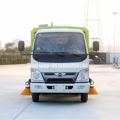 Cina FOTON 3000 litri camion multifunzionale di pulizia stradale camion di spazzatura stradale camion spazzatore stradale in vendita