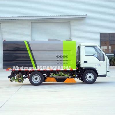Cina FOTON 3000 litri camion multifunzionale di pulizia stradale camion di spazzatura stradale camion spazzatore stradale in vendita