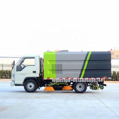 Cina FOTON 3000 litri camion multifunzionale di pulizia stradale camion di spazzatura stradale camion spazzatore stradale in vendita