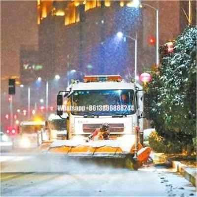 Cina Dongfeng 4x2 Truck di rimozione della neve Strada di strada Truck di spazzatura 8 velocità trasmissione in vendita