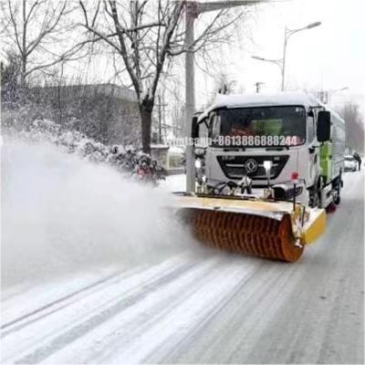 Cina Dongfeng 4x2 Truck di rimozione della neve Strada di strada Truck di spazzatura 8 velocità trasmissione in vendita