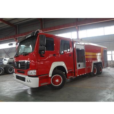 China SINOTRUK Fire Service Truck 4x2 12000l Water Foam Tank Truck Single Cabin for sale