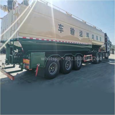 Cina Fabbrica Originale 65000 Litri Autotreno per Mangime Sfuso   Trasportatore di Mangime per Animali da Fattoria   Semirimorchio per il Trasporto di Mangime Animale in vendita