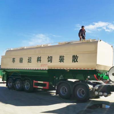 Cina Fabbrica Originale 65000 Litri Autotreno per Mangime Sfuso   Trasportatore di Mangime per Animali da Fattoria   Semirimorchio per il Trasporto di Mangime Animale in vendita