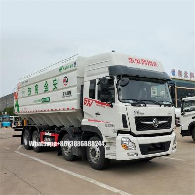 Cina DONGFENG 8*4 Fila doppia 46000 litri Trasporto di mangimi per animali da allevamento Camion a sfera Camion a sfera Camion a sfera Camion merci in vendita