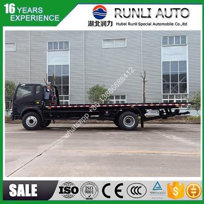 China 4x2 Hydraulic Flatbed Tow Truck  6T Load, 5mm Anti-Slip Steel Plate, Centralized Control System for sale