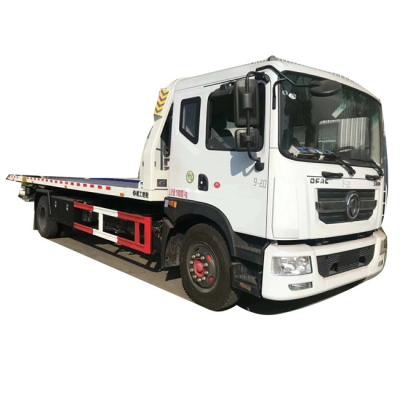 China Customized 4X2 Dongfeng 15Tons Tow Trucks Wrecker Truck With Folding Flat Bed Truck for Accident Car for sale