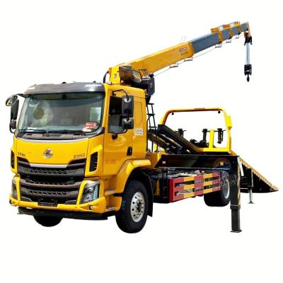 China CHENGLONG    Road Rescue Trailer With Crane  Road Block Removal Truck With  Crane       Obstacle Tow Tractor Truck Mounted Crane for sale