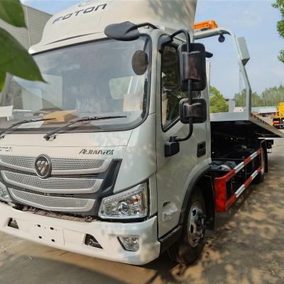 Cina Foton 120hp Cummins Motore ABS Fast 5 Gear 5.998*2.3*2.05m Piatto letto carico 7.57 tonnellate Camioni rimorchiatori Camion spaccatore in vendita