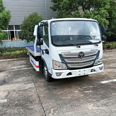 Cina Mini Piccolo Foton 120hp Cummins Motore ABS Fast 5 Gear 5.998*2.3*2.05m Letto piatto Carico 7.57 tonnellate Camioni rimorchiatori Camion spaccatore in vendita