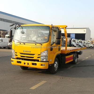 Cina Fabbrica ISUZU 5Ton 6Ton camion di recupero piatta piattaforma Wrecker rimorchiatore camion di servizio leggero rimorchiatore camion rimorchiatore in vendita
