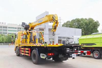 Cina Autocarro di soccorso DongFeng DFAC personalizzato in fabbrica, per impieghi gravosi, con piattaforma ribassata da 10 tonnellate, carro attrezzi con gru montata in vendita