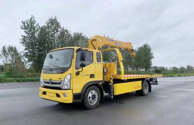 Cina Fabbrica cinese camion di recupero di salvataggio stradale su misura Foton carrozzeria a letto piatto camion di rottamazione con gru montata camion di rottamazione in vendita