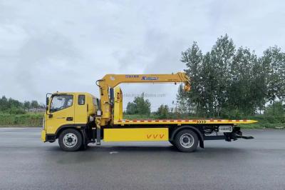 Cina Fabbrica cinese camion di recupero di salvataggio stradale su misura Foton carrozzeria a letto piatto camion di rottamazione con gru montata camion di rottamazione in vendita