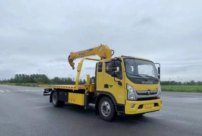 Cina Autocarro di soccorso con pianale personalizzato dalla fabbrica cinese Foton, carro attrezzi con gru montata in vendita
