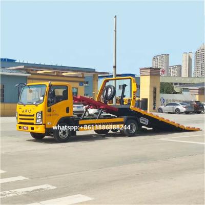 China JAC     4*2    4-5 Tons  Wrecker Obstacle Tow Tractor Truck  Trailer Truck   Roll Back for sale