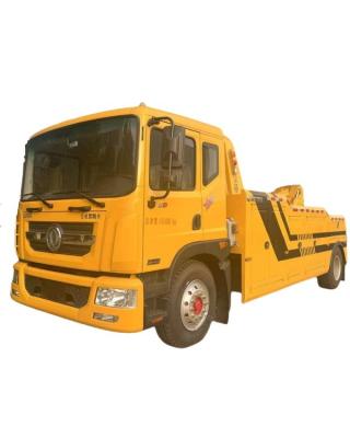 China FAW JieFang Heavy Duty Tow Truck Wrecker With Trailer Truck Flatbed Platform Wrecker Truck for sale