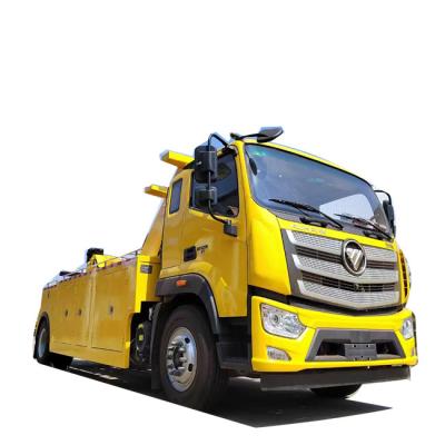 China FOTON 4x2 Wrecker Truck 8 Tons Dragging Towing Light Duty Wrecker Truck for Car Transportation Road-block for sale