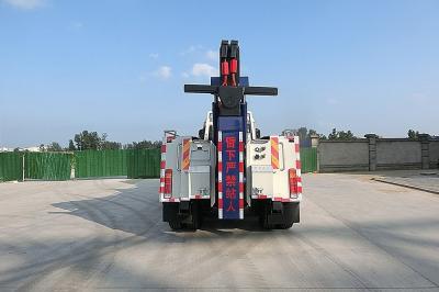 China Howo Double Rear Axle and Eight Wheels,2 Sections Lazy Arms, 3 Section Bracket Arms Wrecker Truck for Pulling and Dragging for sale