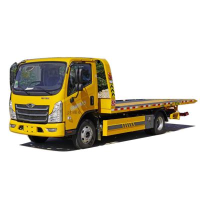 China FORLAND New Type 4x2 8Tons 4.2M Flat Bed One Tow Two Car Transportation Tow Truck Wrecker Truck for sale