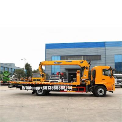 China Shacman  X6    10 Tons Road Rescue Trailer With 8  Tons Crane Breakdown  Lorry With Crane   Emergency Tender With Crane for sale