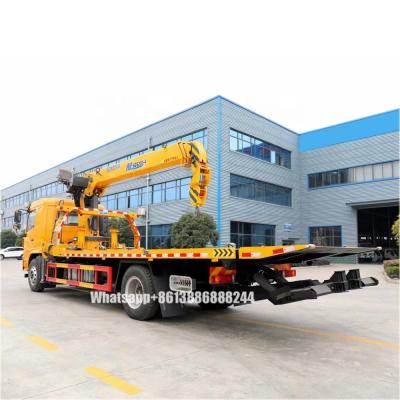 China Shacman  X6    10 Tons Road Rescue Trailer With 8  Tons Crane Breakdown  Lorry With Crane   Emergency Tender With Crane for sale