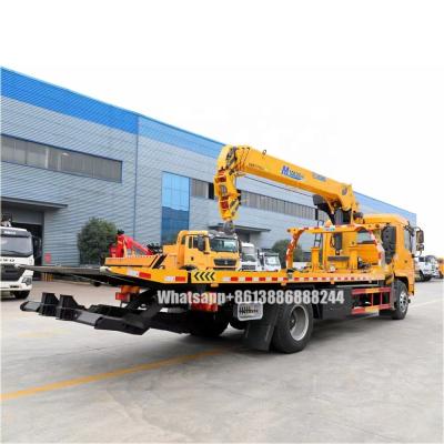 China Shacman  X6    10 Tons Road Rescue Trailer With 8  Tons Crane Breakdown  Lorry With Crane   Emergency Tender With Crane for sale