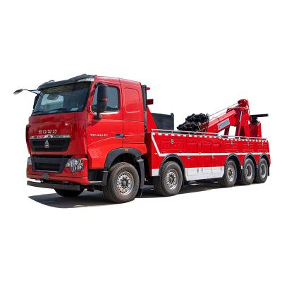 China China Sinotruk Howo Flatbed Truck Tow Truck Tilt Tray Towing Joint 40 Tons Rotator Tow Truck for sale