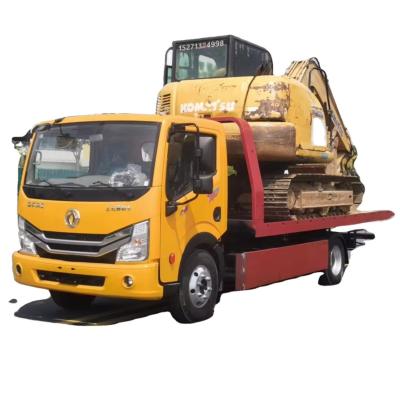 China 13 Ton Trailer Flatbed Recycling Truck for Sale, Japan 1SUZU ELF NPR 600P 5.6M Full Platform Flip Rescue Truck Flatbed Trailer for sale