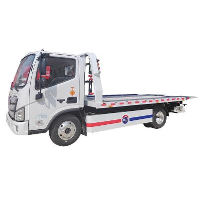China Foton 4x2 Mini Electric Tow Truck Flatbed Wrecker Tow Truck for Kenya for sale