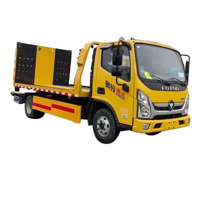 China China New Foton 4ton Flatbed Car Towing Truck 4x2 Small Mini Wrecker Tow Truck Price for sale