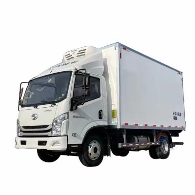 China Shangqi   4*2 Single Row Wide Cab  Van Refrigerator Truck   Cold Storage Truck  Refrigerated Truck for sale