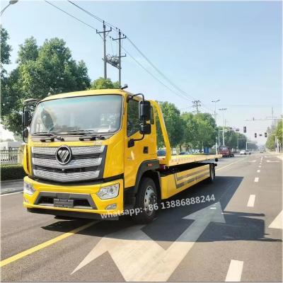 China European Airlines Long Wheelbase 10 Tons Large Plate   One Tow Two Wrecker  Multifunction Plat Form Wrecker for sale