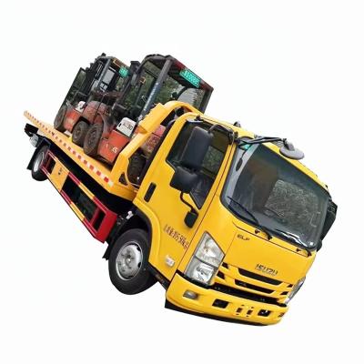 China I Suzu  7 Tons Flatbed Trailer Wrecker Truck  Tow Trucks for sale