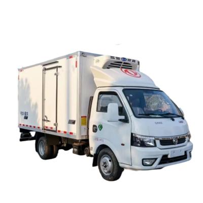 China Factory Customized DFAC DongFeng Small Mini Light Refrigerator Truck Freezer Food Meat Container Refrigerated Box Truck for sale