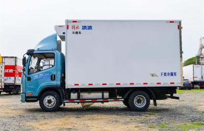 China FAW 160 Horsepower 4X2 4.05m Lowest Temperature  Freezing 15  Refrigerated Truck (EU1-5)for Cooling Pork Chicken Beef Water for sale