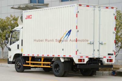China 4x2 JMC Single Cabin Small Light Van Truck 3Tons 5Tons Closed Box Truck Best Price For Sales for sale