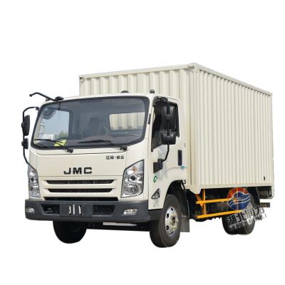 Chine Usine d'origine JMC Kaiyun Fourgon à cabine simple à carrosserie large avec bon prix Camion de transport de caisses Camion de livraison à vendre